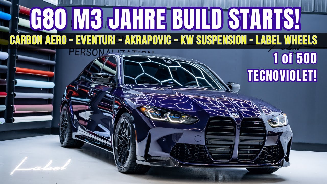 1 of 500 BMW G80 M3 JAHRE Edition Build Starts! INSTALLATION of ...
