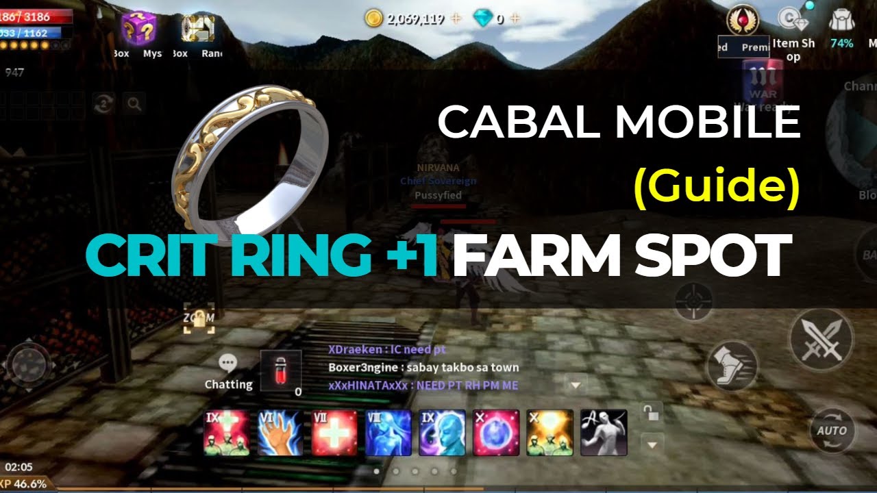 CABAL MOBILE - Critical Ring + 1 Farming Spot - YouTube
