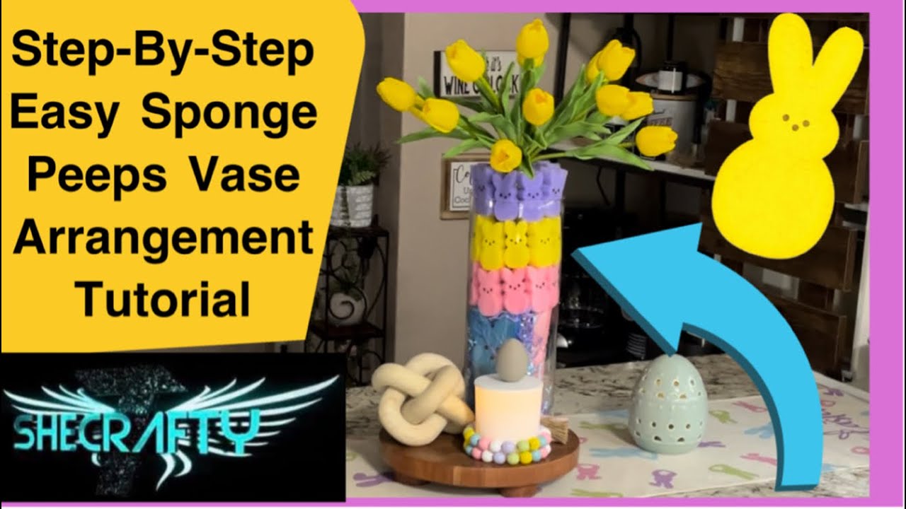 DIY: Peeps Vase Arrangement // Easy Step-By-Step Tutorial - YouTube