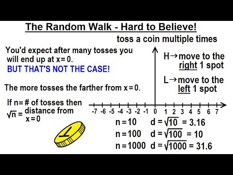 Statistics: Ch 4 Probability in Statistics (6 of 74) The Random Walk ...