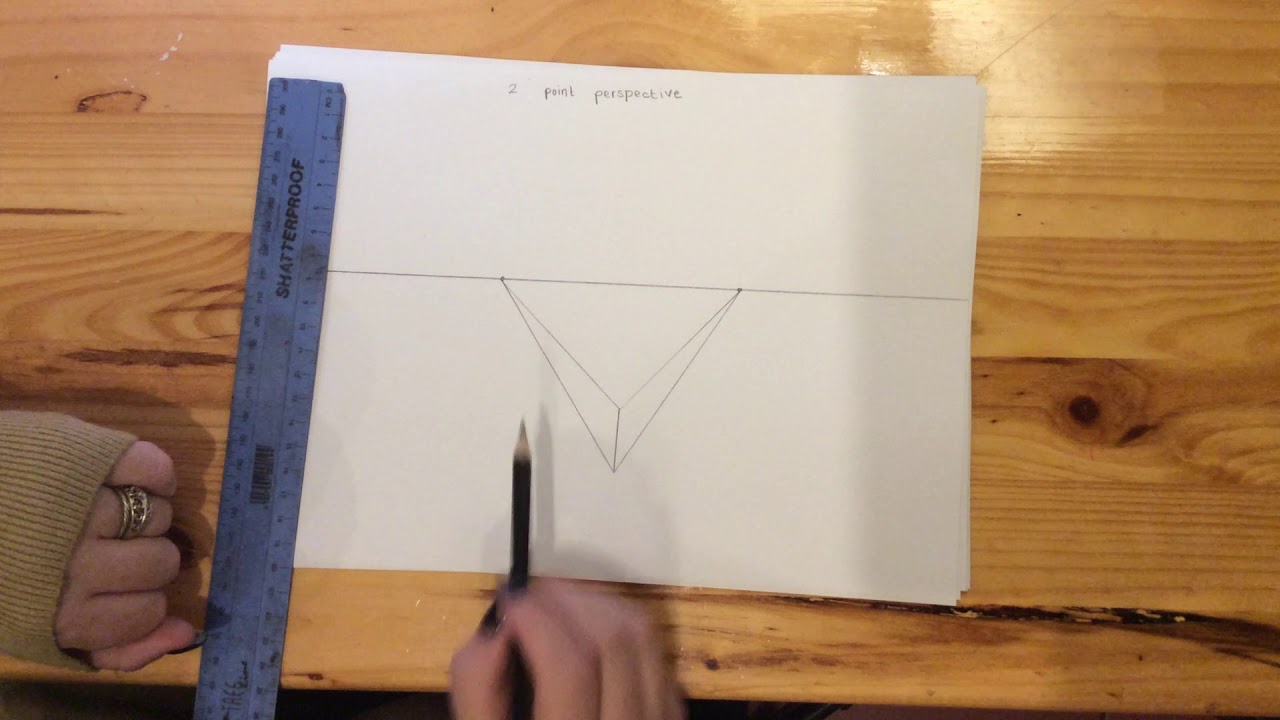 Grade 10 What is Visual Art? Part 5 - 2 point perspective - YouTube