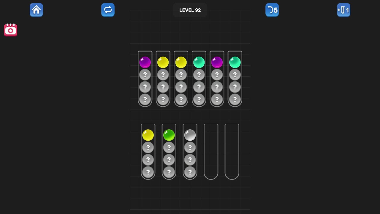 Ball Sort Puzzle - Color Game Level 92 Solution (Android) - YouTube