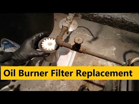 DIY: Oil Burner Filter Replacement do Yearly - YouTube