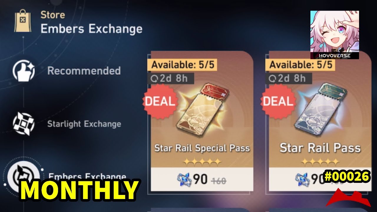 Star Rail Special Pass / Star Rail Pass DEAL - Embers Exchange - Honkai ...