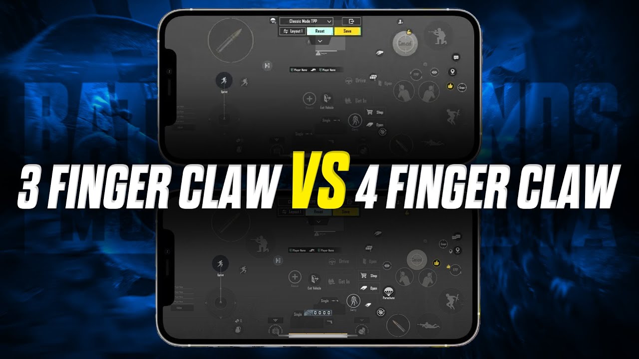 3 Finger Claw vs 4 Finger Claw BGMI Tutorial | Best Controls for BGMI ...