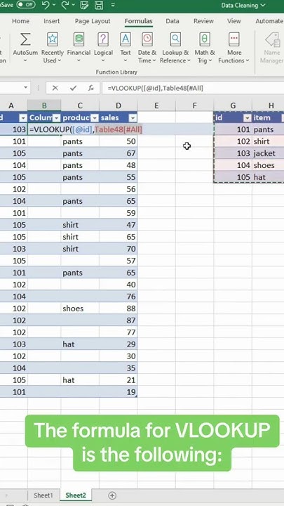VLOOKUP in Excel! #shorts - YouTube