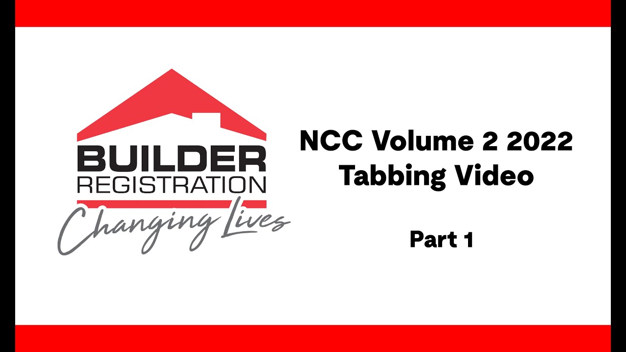 National Construction Code (NCC) Volume 2 2022 - Part 1 - YouTube