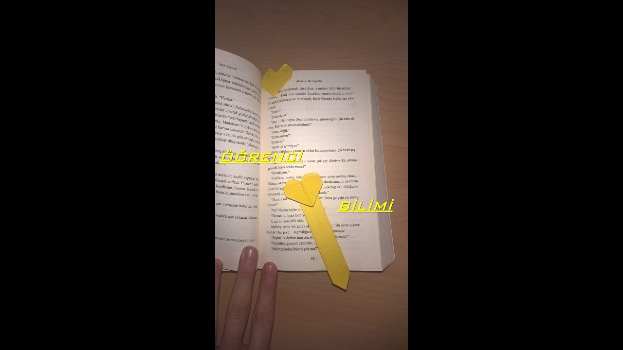 Origami Kitap Ayracı - Homemade / Origami Book Bracket - DIY - YouTube