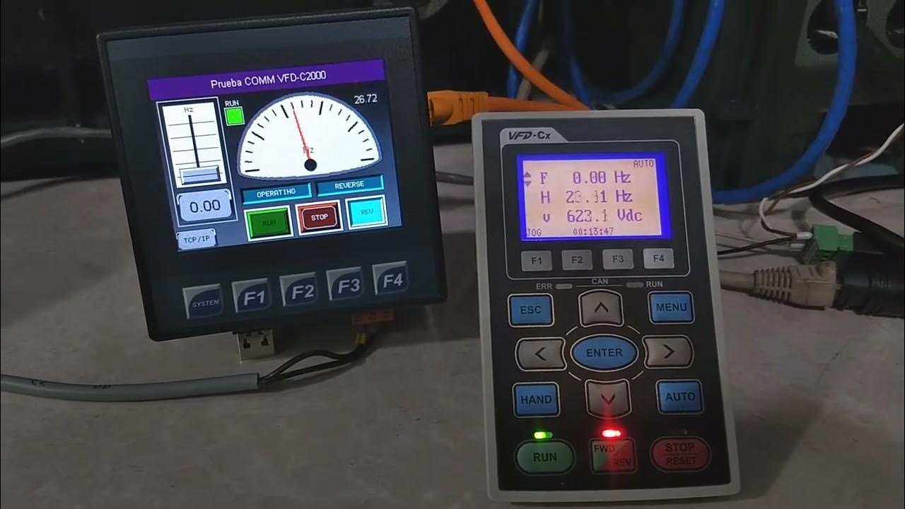 Comunicación C2000 (Delta) y OCS (Horner) | Modbus TCP/IP - YouTube