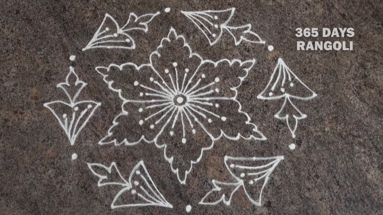 Daily rangoli/ಚುಕ್ಕಿ ರಂಗೋಲಿ /11 to 6 interlaced dots rangoli/ simple ...