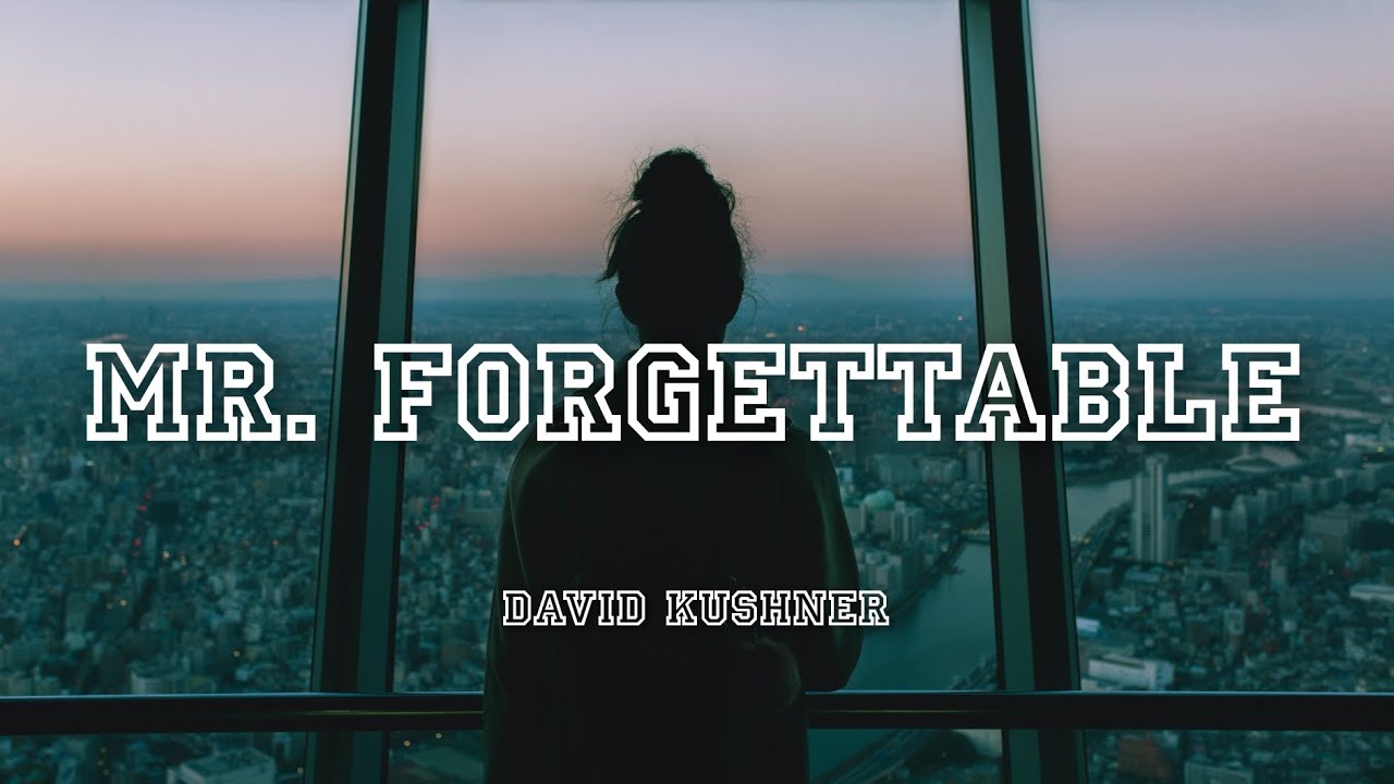 Mr. Forgettable - David Kushner | Lyrics - YouTube
