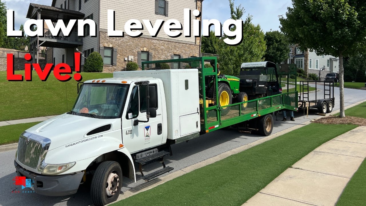 Top Dressing and Lawn Leveling LIVE - Golf Course Lawn - Part 1 - YouTube