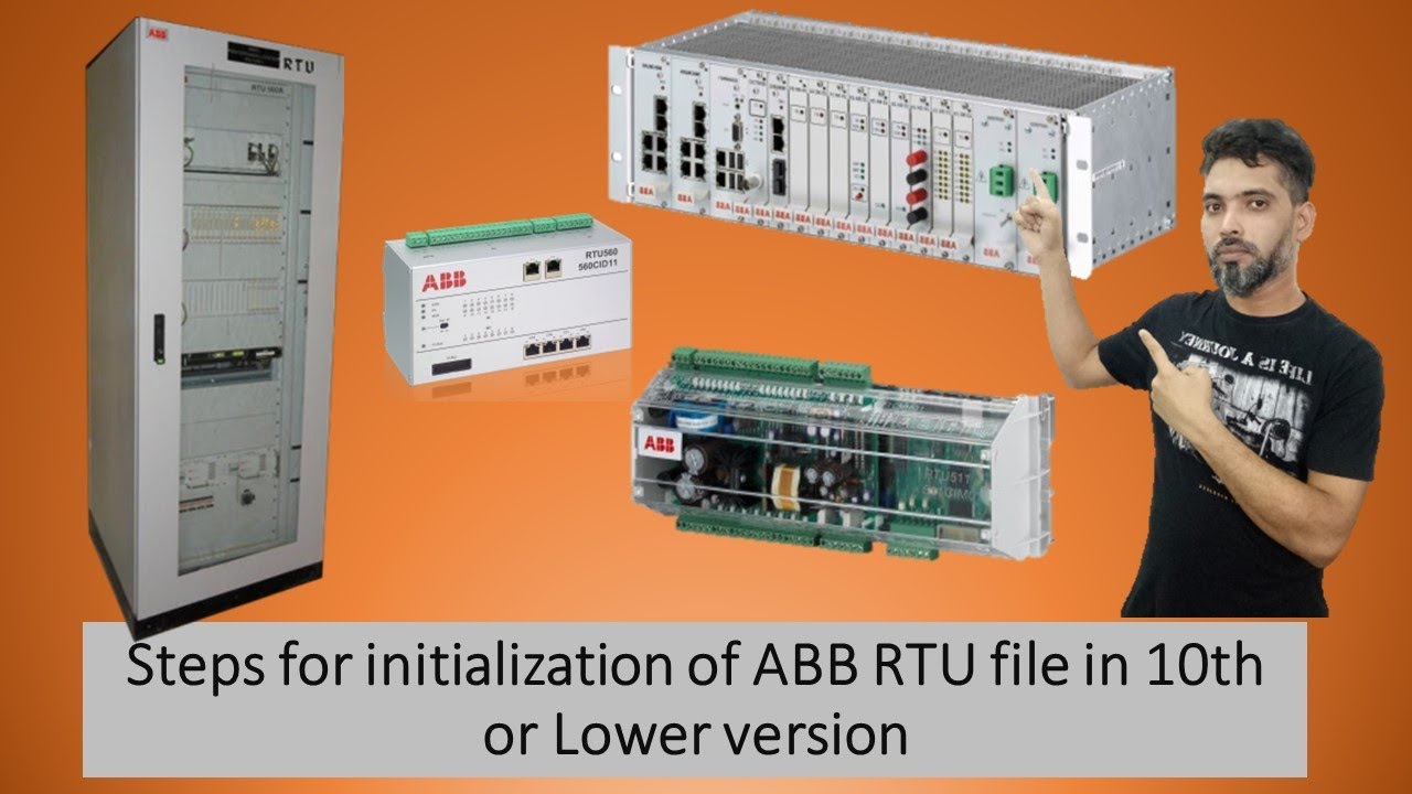 Steps for initialization of ABB RTU file in 10th or Lower version - YouTube