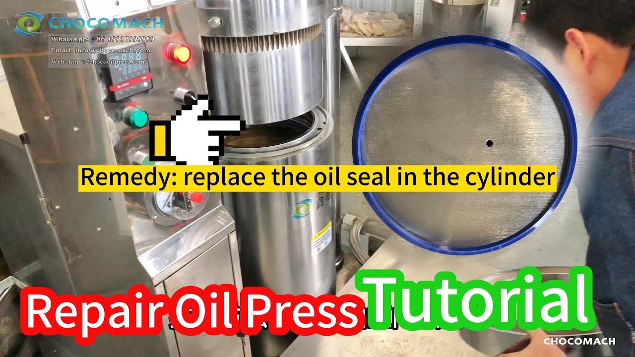 repair oil press tutorial，repair oil machine，maintenance guide ...