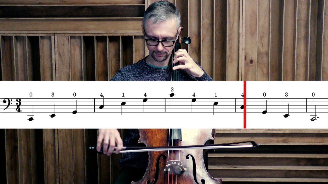 How to Play C Major 2 Octaves Arpeggio on Cello - YouTube