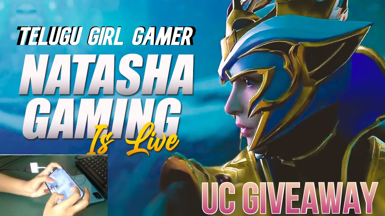 UC Giveaway!!! Natasha Telugu Girl Gamer Iphone PUBG Gameplay with ...