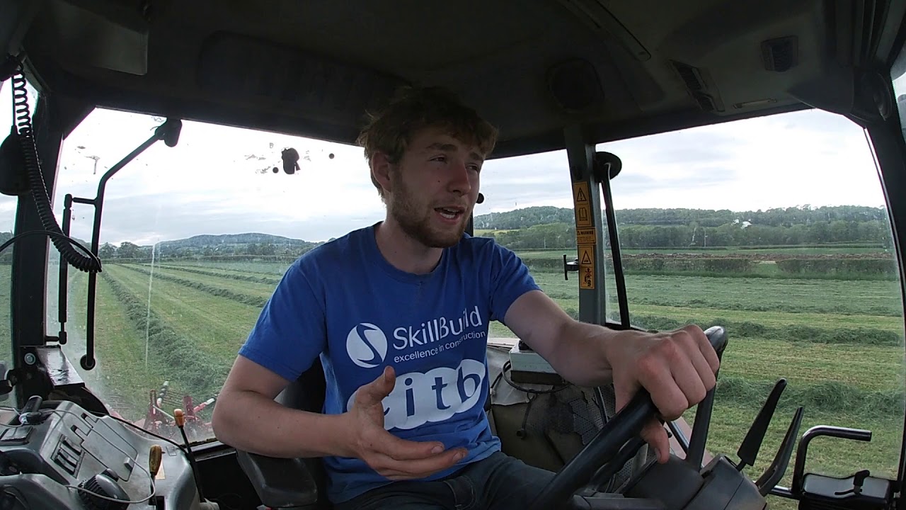 RAKING 1ST CUT GRASS SILAGE 2020 - YouTube