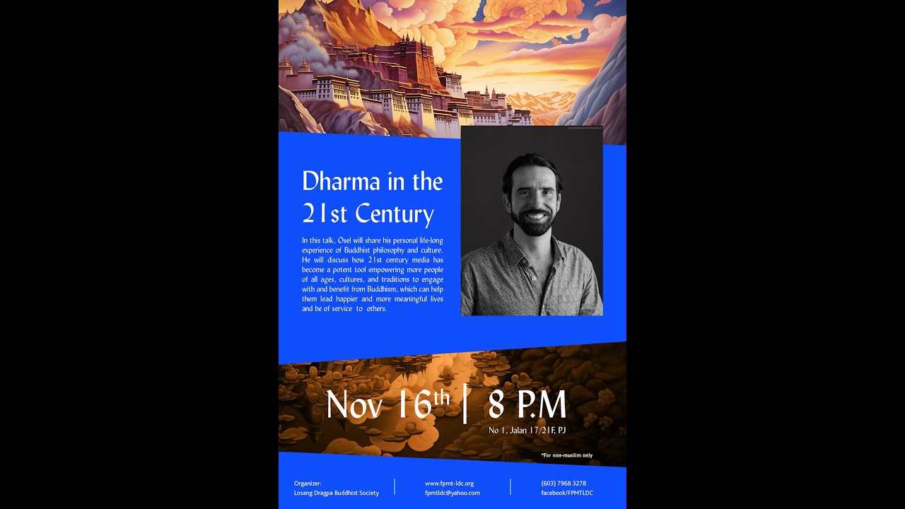 An Evening with Lama Osel on "Dharma in the 21st Century" - YouTube