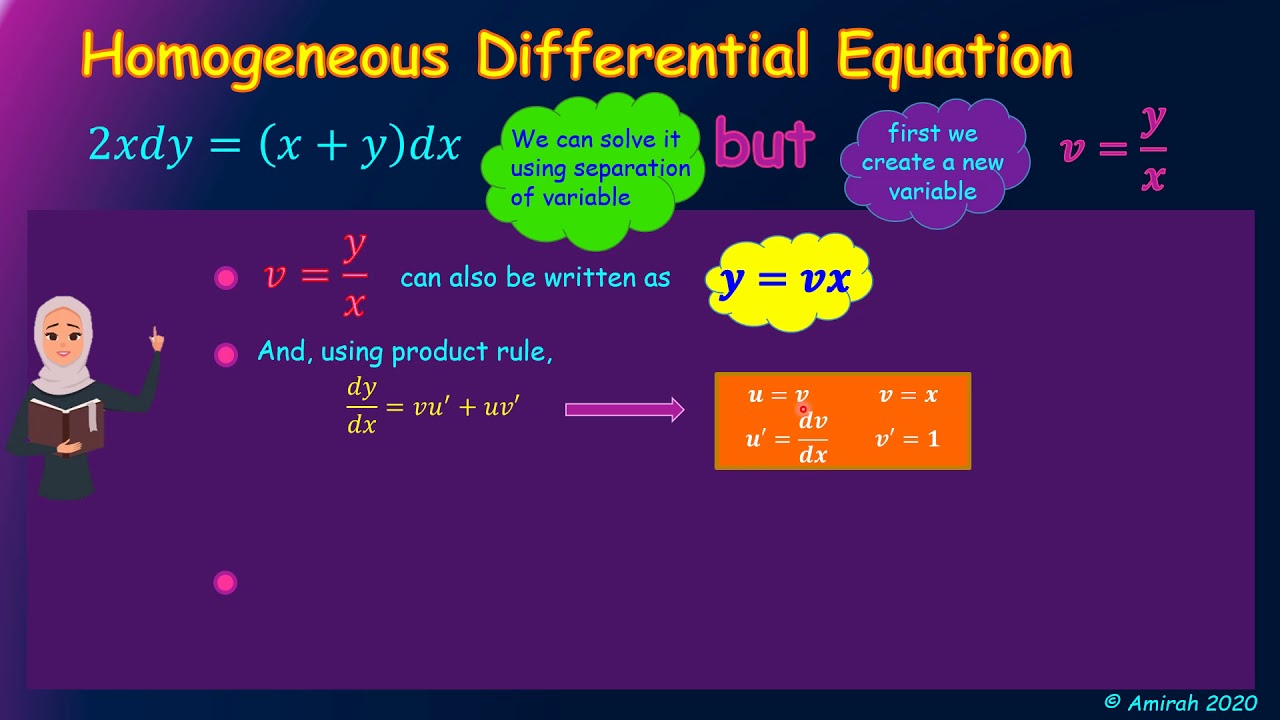 homogeneous equation, intro - YouTube