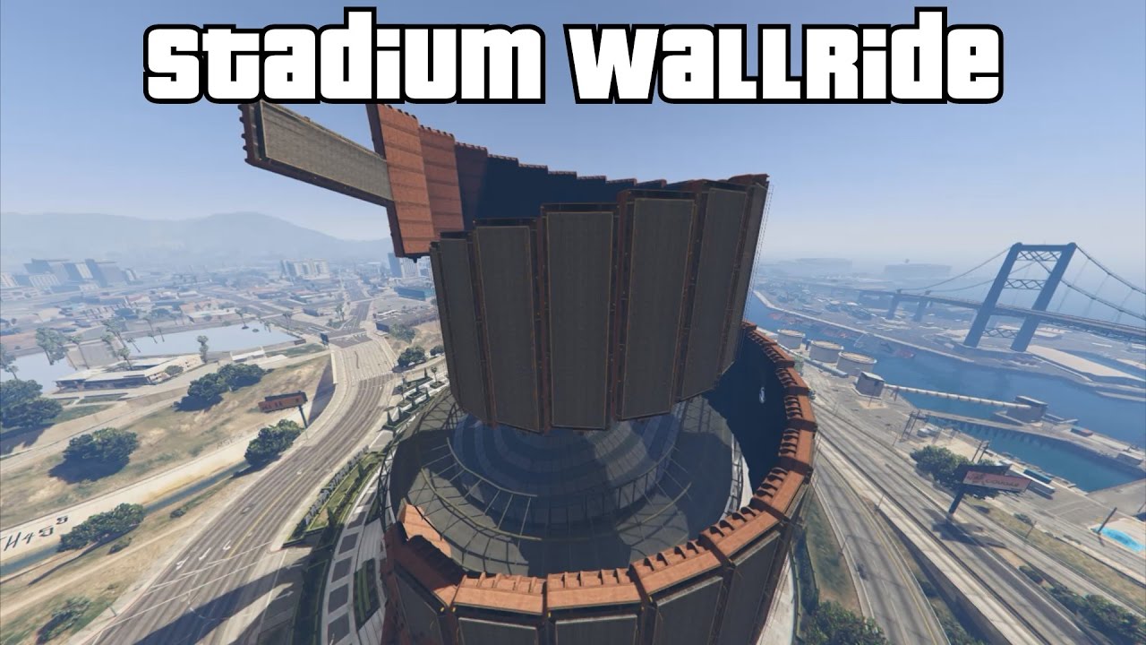 GTA 5 Online - Stadium Wallride (Fun Modded Race) - YouTube