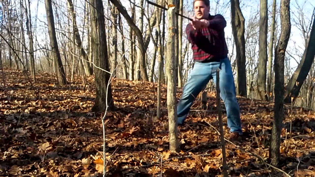 Cold Steel ATC All Terrain Chopper - Chopping Down a Small Tree in less ...