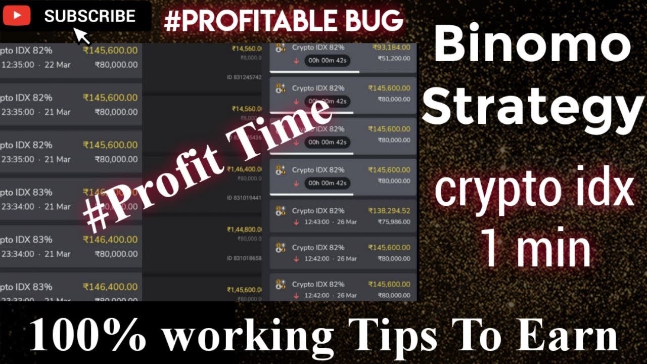 Binomo Stretegy || 100% Working Tips To Earn || Crypto IDX 1 Minute ...