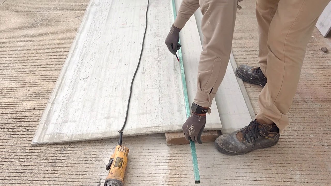 Como cortar tabla de cemento durock. - YouTube