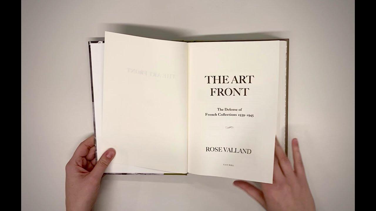"The Art Front: The Defense of French Collections 1939-1945" by Rose Valland. Book design my ...