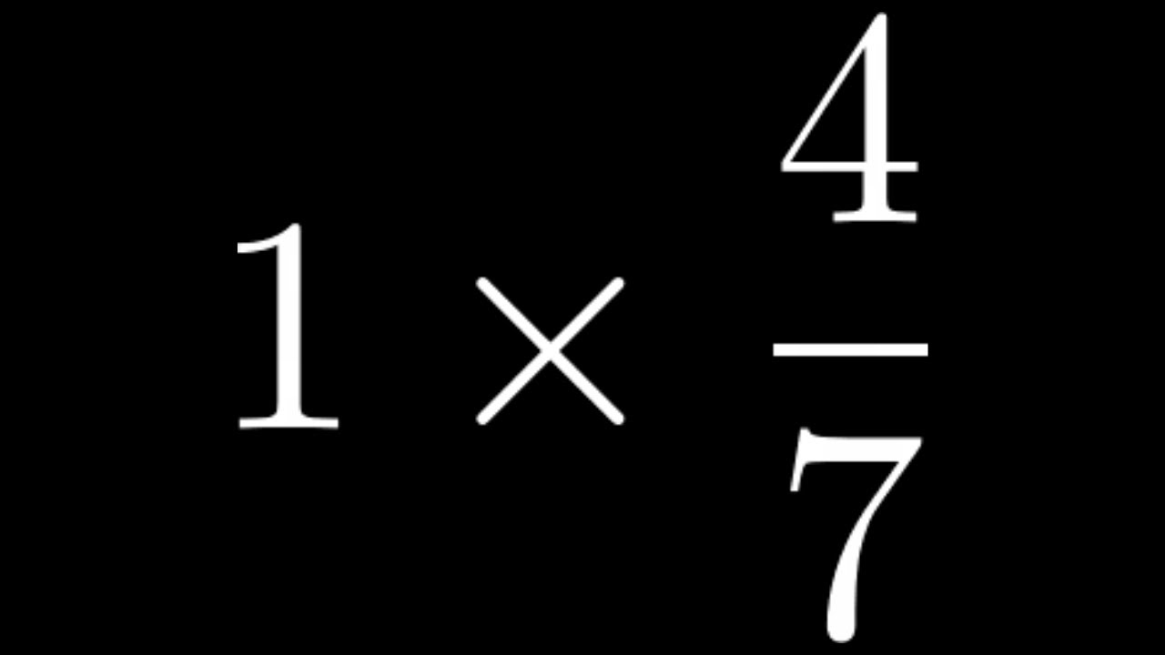 How to Multiply a Whole Number Times a Fraction: Example with 1 times 4 ...