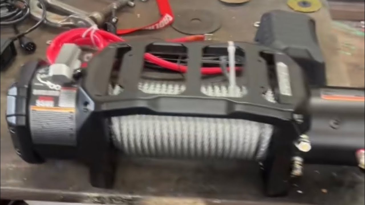 Mounted a harbor freight winch on a quick mount on the front of a roll ...