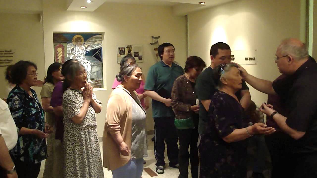 Inuit Pilgrims at Blessed Vasyl Velychkovsky Martyr's Shrine, Winnipeg ...