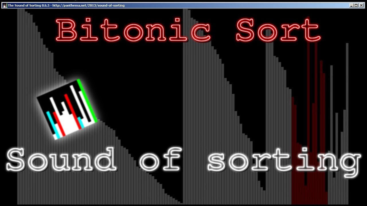Sound Of Sorting Bitonic Sort Youtube