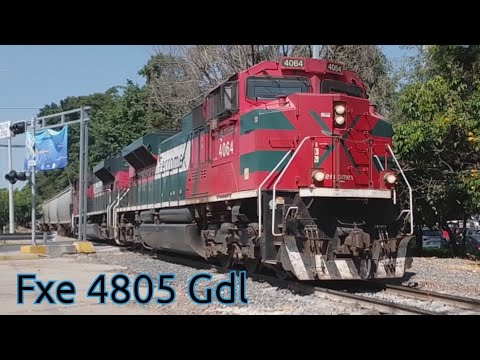 Fxe 4064-4001 Dpu 4699 Directo Empalme-Guadalajara Con La Tripulación Saludando - YouTube