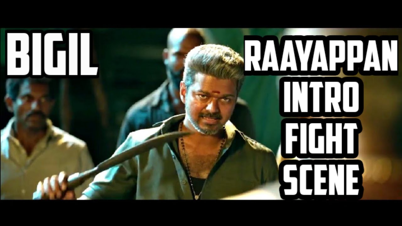 Bigil - Raayappan Intro Fight Scene - YouTube
