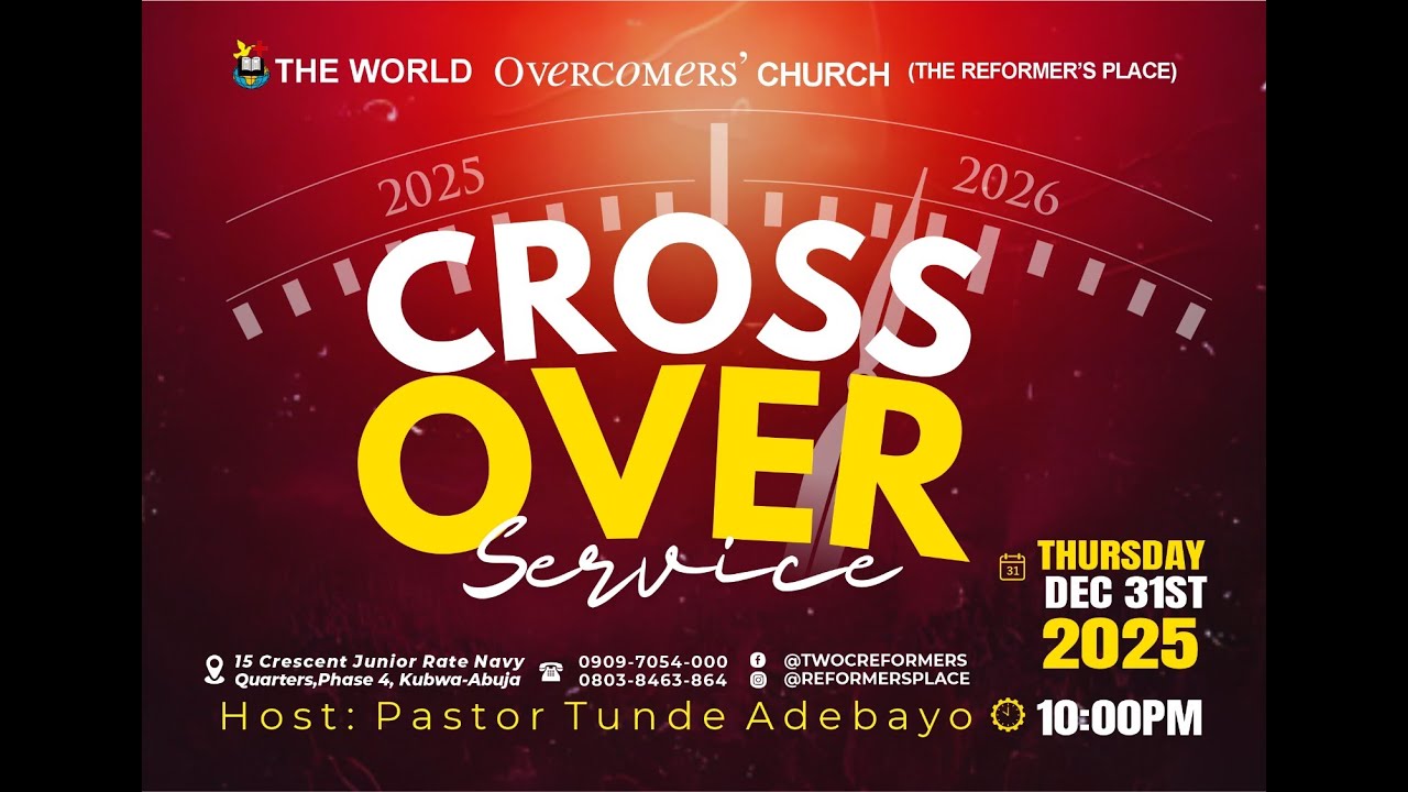 2025 Cross Over Service | Live stream | December 31st, 2025. - YouTube
