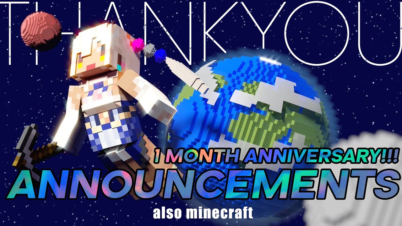 【Minecraft】1 Month Anniversary Announcements! A BIG TALK #holoCouncil ...