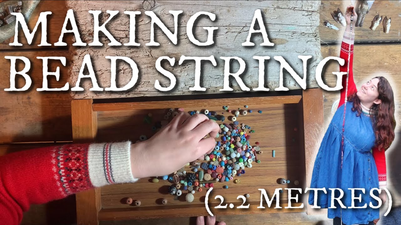 320 BEADS! We Make a New Mudlarking Bead String! 2.2 Metres Long! 2 ...