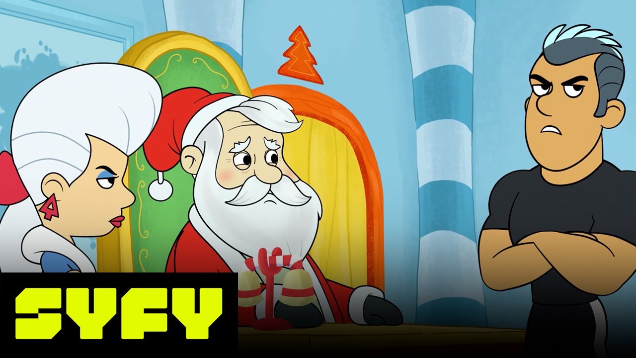Jack and The Elves Try to Take Santa's Throne | The Pole | SYFY - YouTube