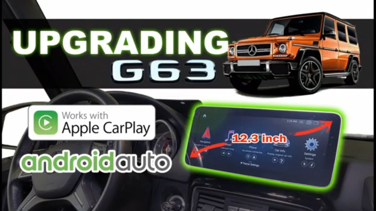 HOW to UPGRADE Mercedes Benz G Class W463 Wagon 12.3" ANDROID 11 Screen ...