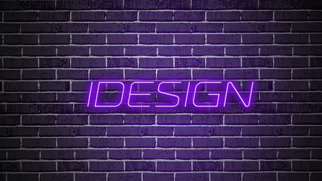 How to create neon text effect in photoshop | photohsop tutorial - YouTube