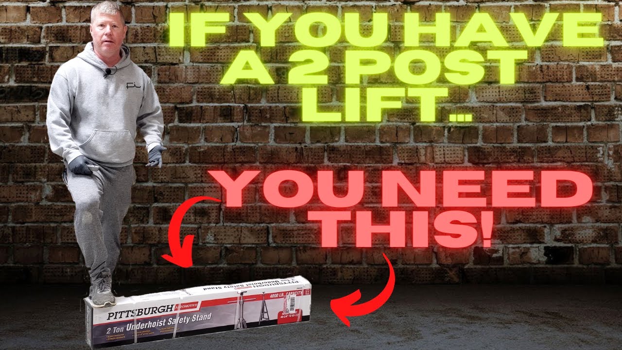 Harbor Freight Pittsburgh 2 Ton Underhoist Safety Stand - Unbox & How ...