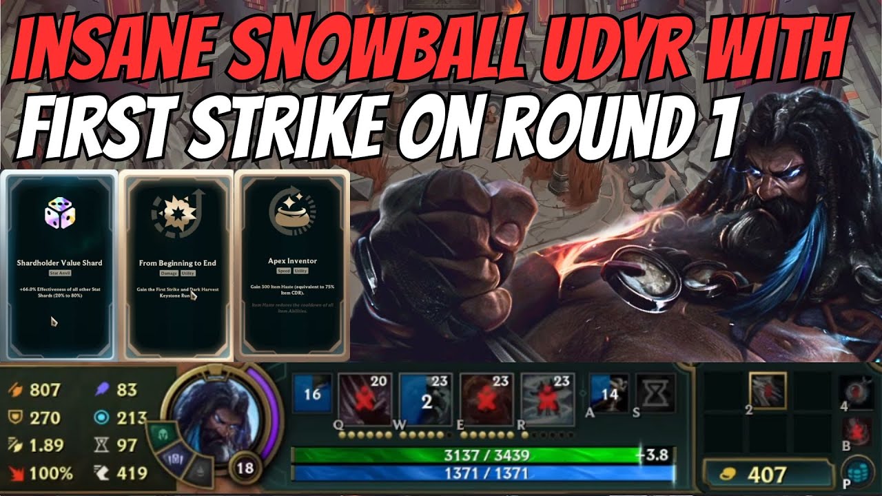 800 AD Udyr?! First Strike + Stat Anvils = Absolute Farming Machine ...