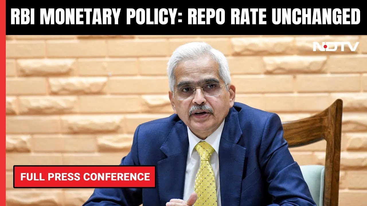 RBI Press Conference Today | RBI Keeps Repo Rate Unchanged, Says ...