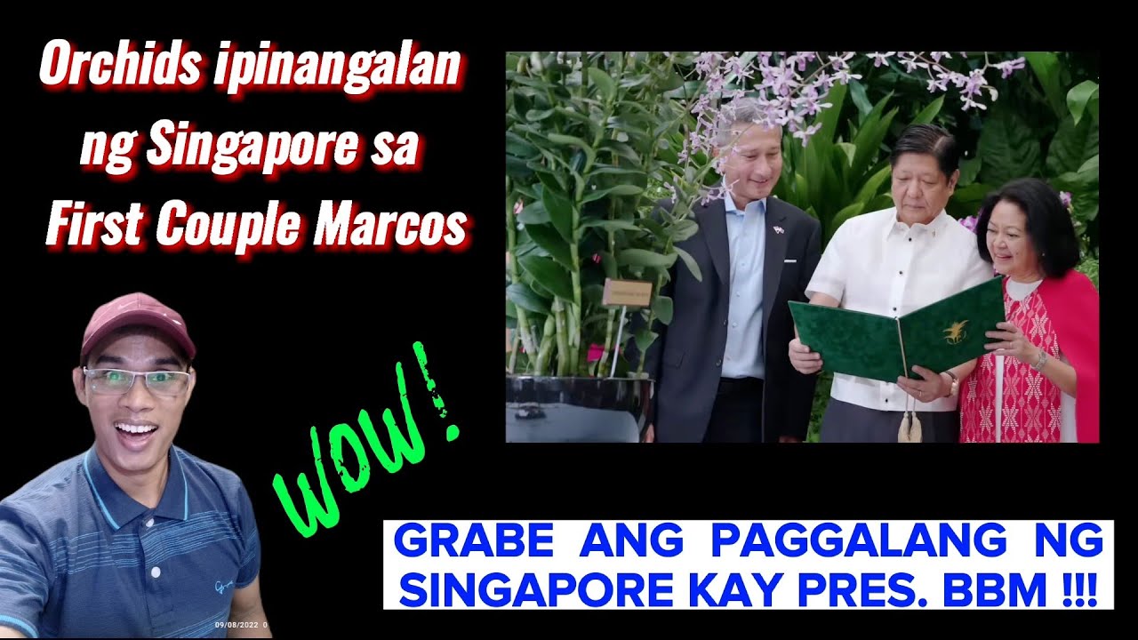 Wow! Grabe ang respeto ng Singapore kay Pres. BBM! Orchids ipinangalan ...