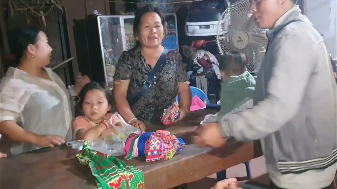 zoo siab hmo no niam thiab phauj huab kaj lawv los txog tsev lawm os - YouTube