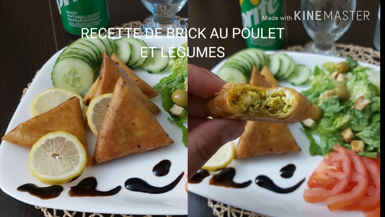 RECETTE DE BRICK AU POULET ET LÉGUMES - YouTube