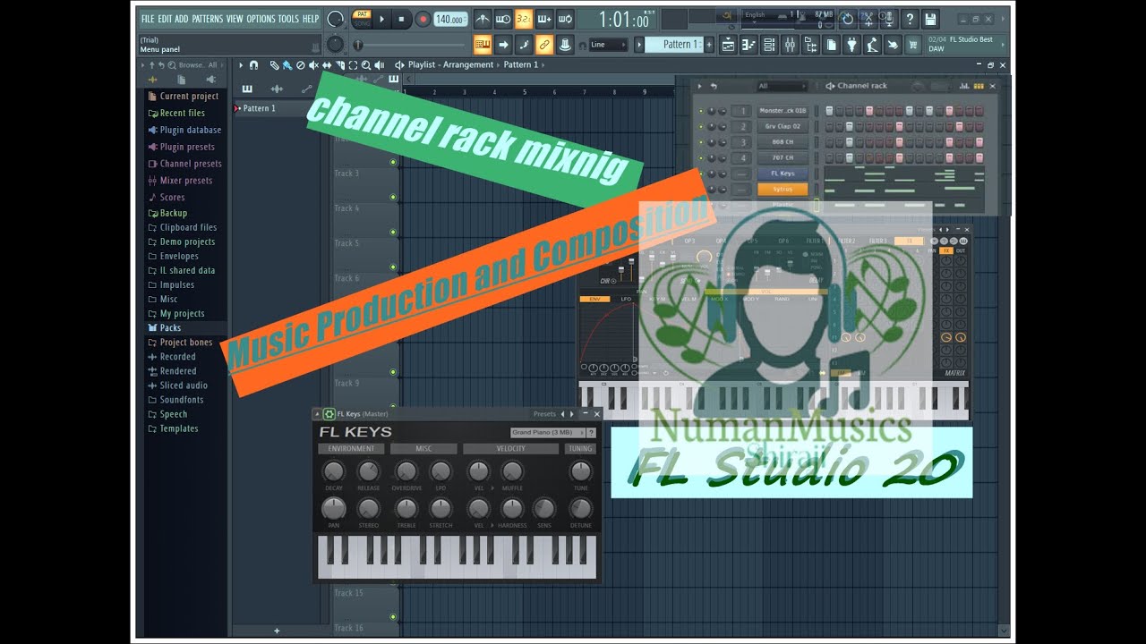 channel rack mixing (simple)..music production and composition | (FL ...