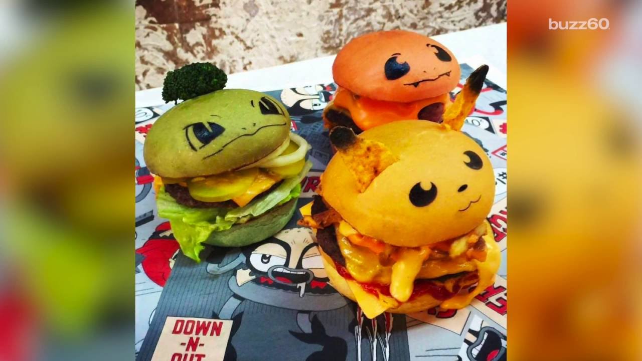 Pokémon Inspired Burgers are too Cute to Eat - YouTube