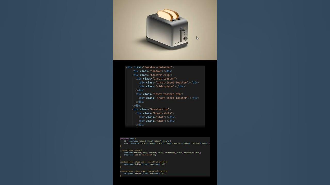 Animated Toaster UI with Pure CSS | Interactive & Fun Web Design!! - YouTube