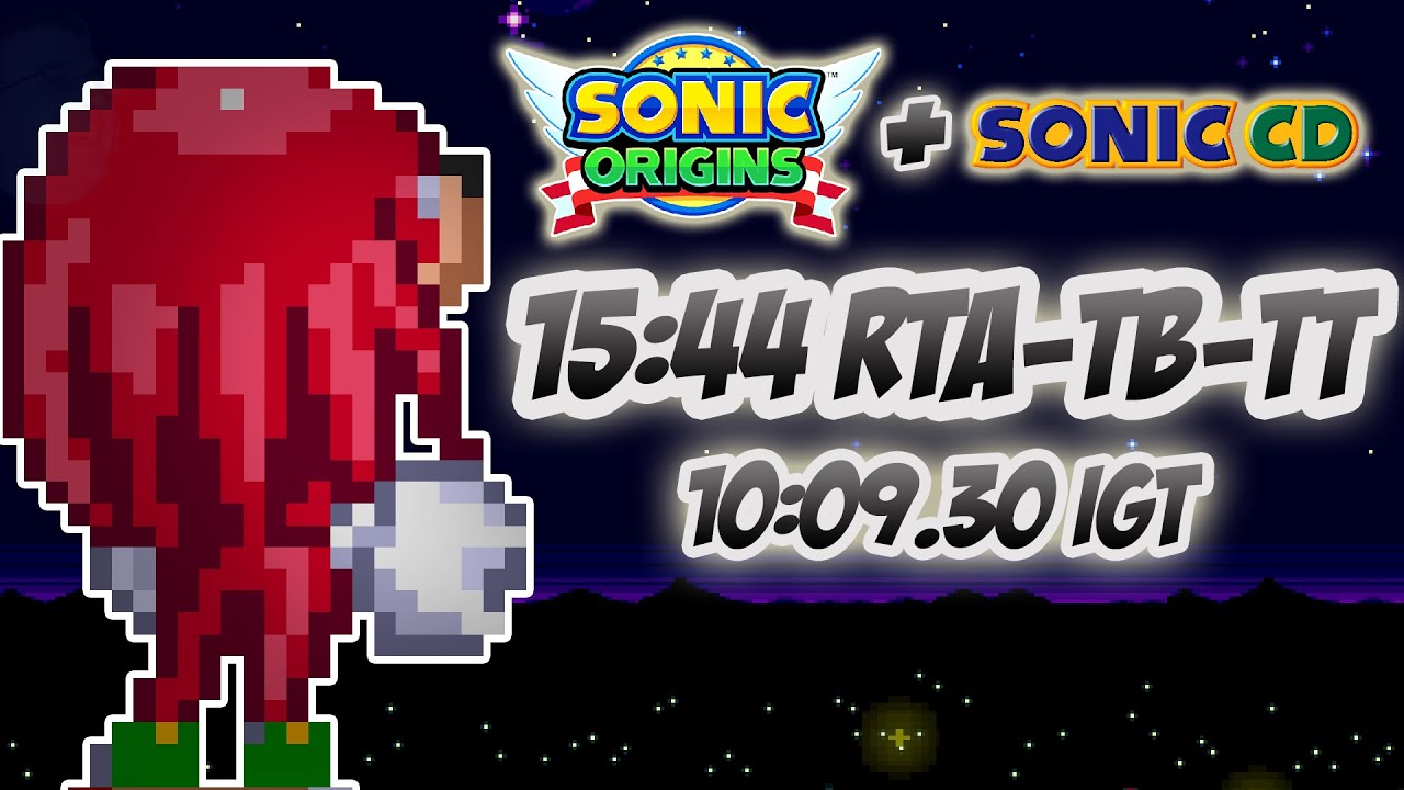 Sonic Origins Plus - Sonic CD Knuckles Beat the Game Speedrun in 15:44 ...